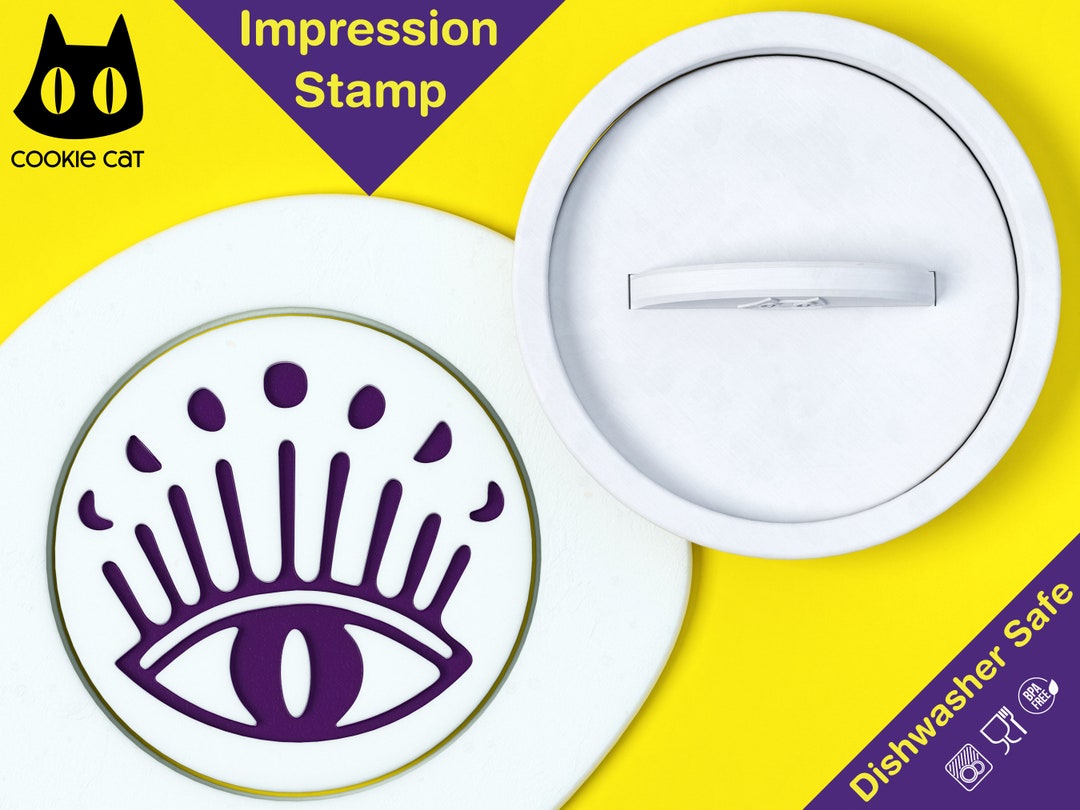 Evil Eye Embossing Stamp Ideal as Cookie Stamp, Clay Stamp, Pottery ...