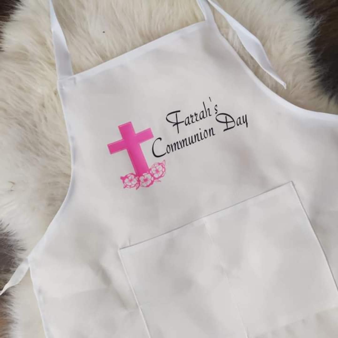 First Communion Apron - Etsy