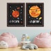 Solar System Print Set, Space Poster, Printable Educational Wall Art ...
