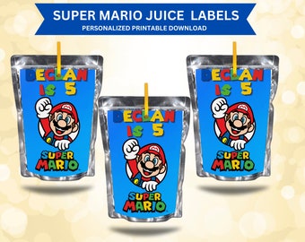 Super Mario Capri Sun Label - Etsy