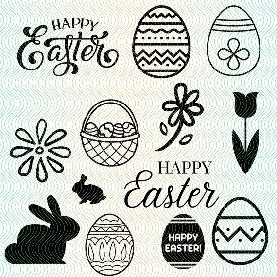 Easter SVG Bundle | Etsy