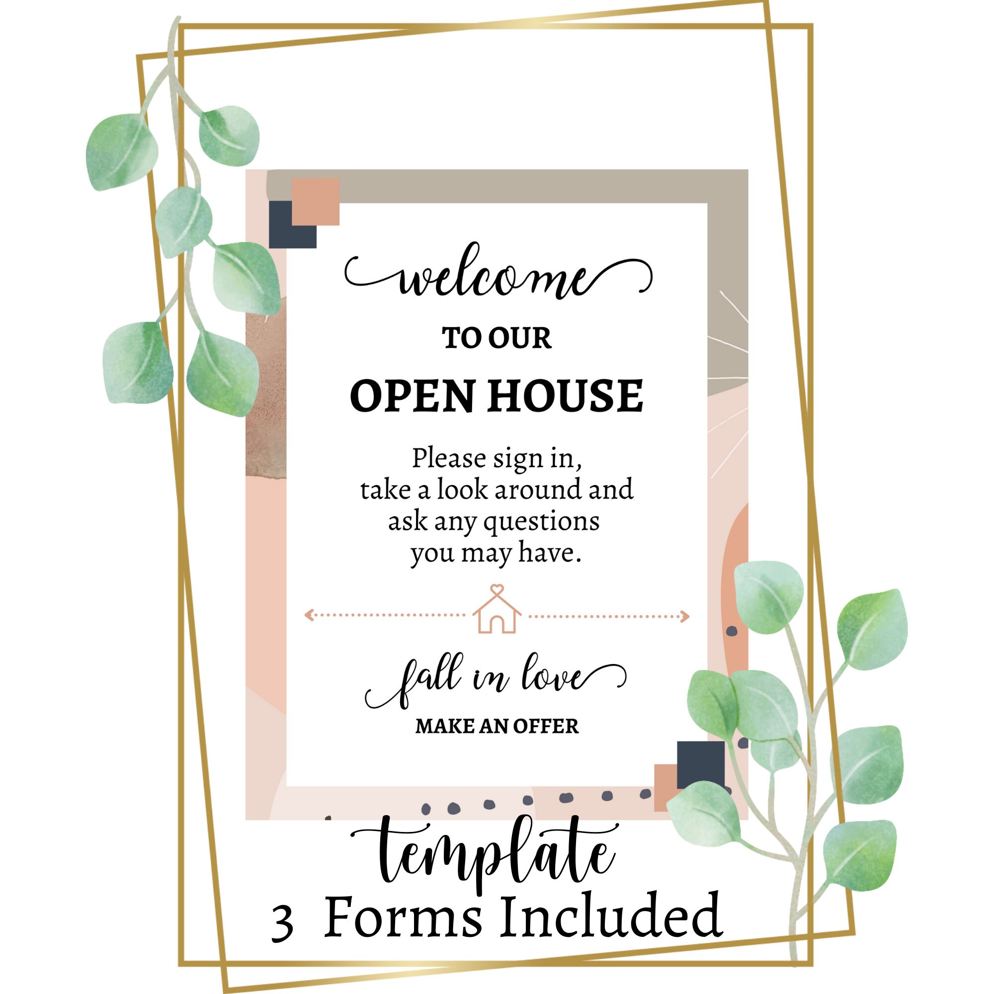 Realtor Open House Signs - 3 Piece Set - Etsy