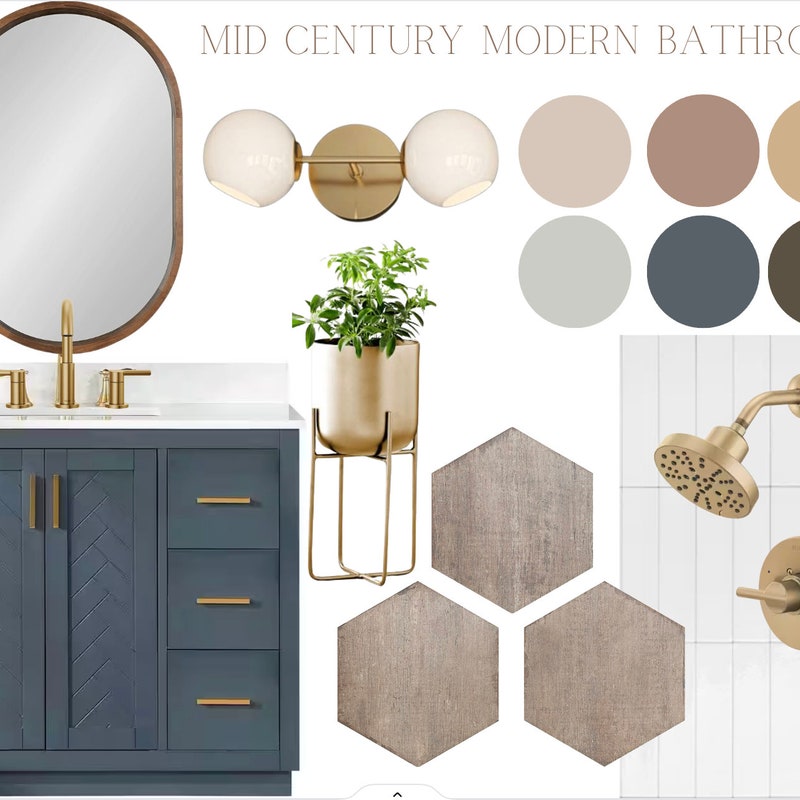 Bathroom Design Board - Etsy