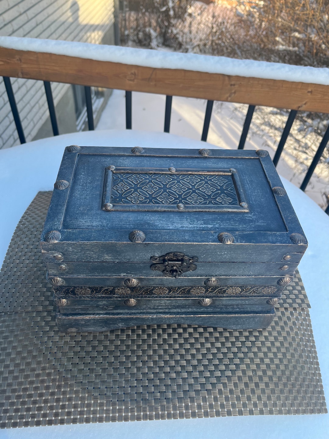 Wooden Decorative Treasure Chest, Storage Box, Gift for Him or Her ...