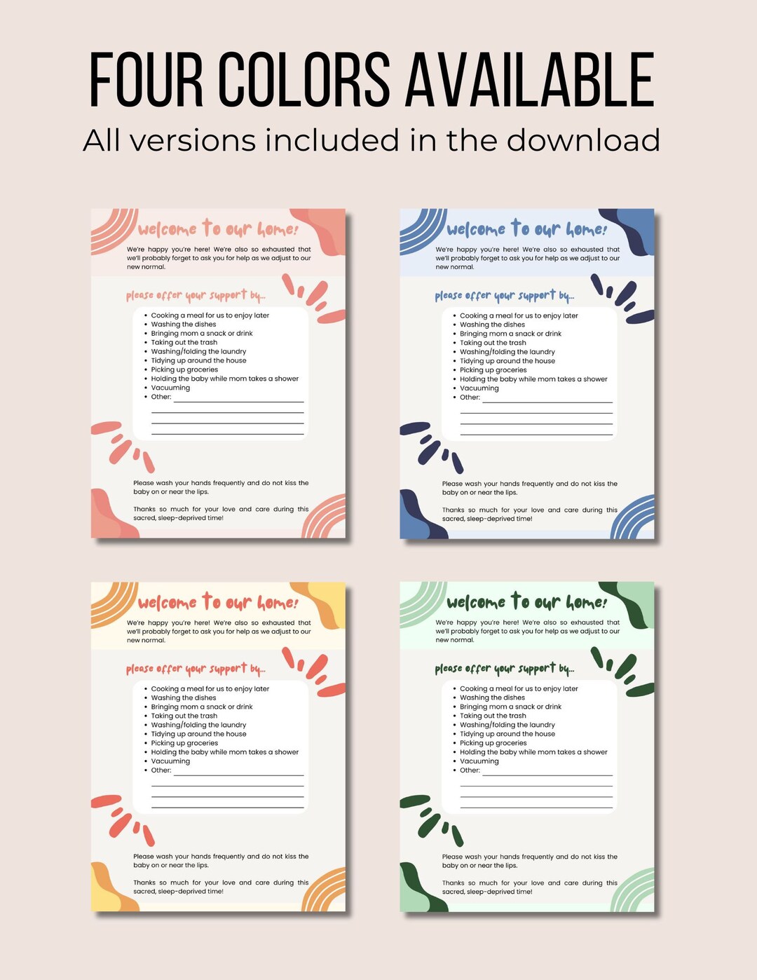 Postpartum Visitors Support Guide Postpartum Printable - Etsy Postpartum Visitors Support Guide Postpartum Printable - Etsy