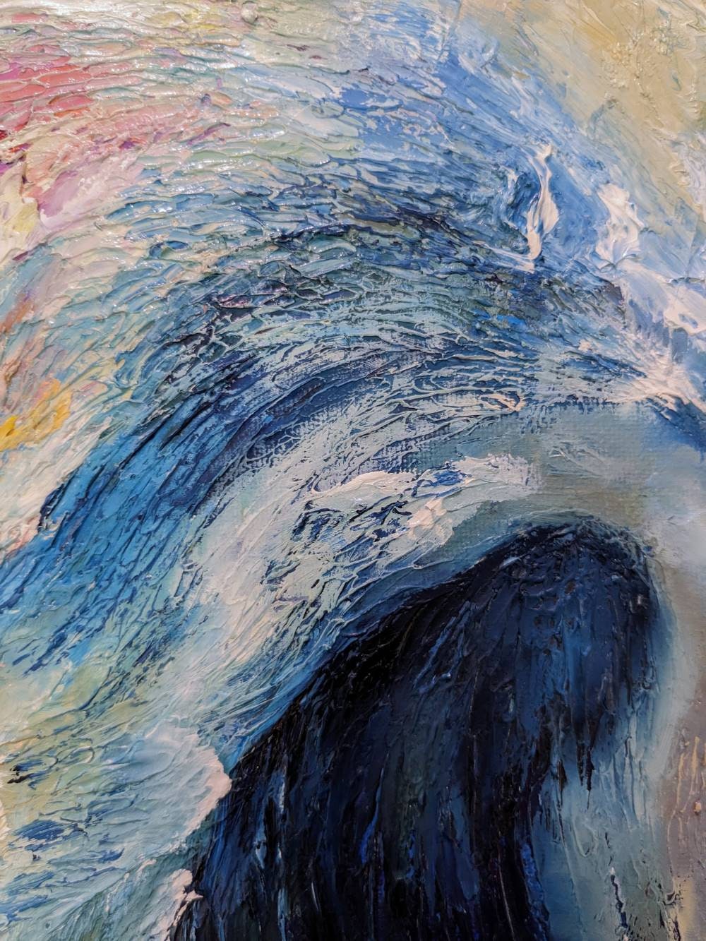 Purge Hand-painted Impasto 16x20 Oil Painting on Canvas Contemporary ...