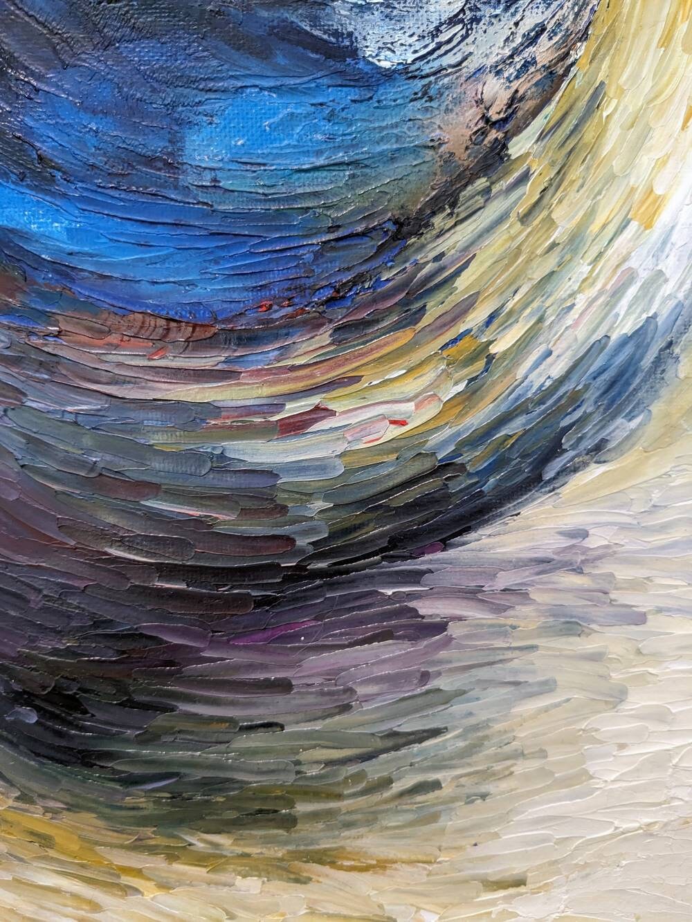 Purge Hand-painted Impasto 16x20 Oil Painting on Canvas Contemporary ...