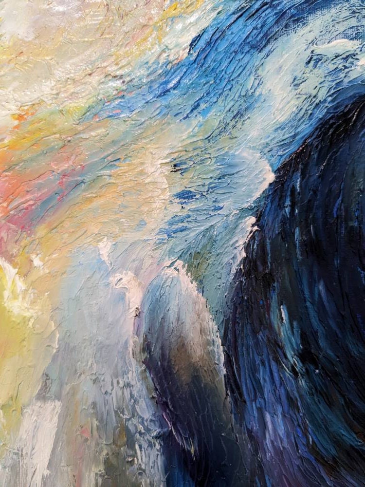 Purge Hand-painted Impasto 16x20 Oil Painting on Canvas Contemporary ...