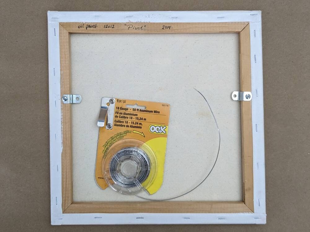 Pivot Hand-painted Impasto 12x12 Oil Painting on Canvas Contemporary ...