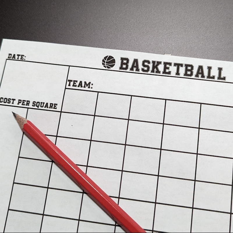 Basketball Pool Squares - Etsy