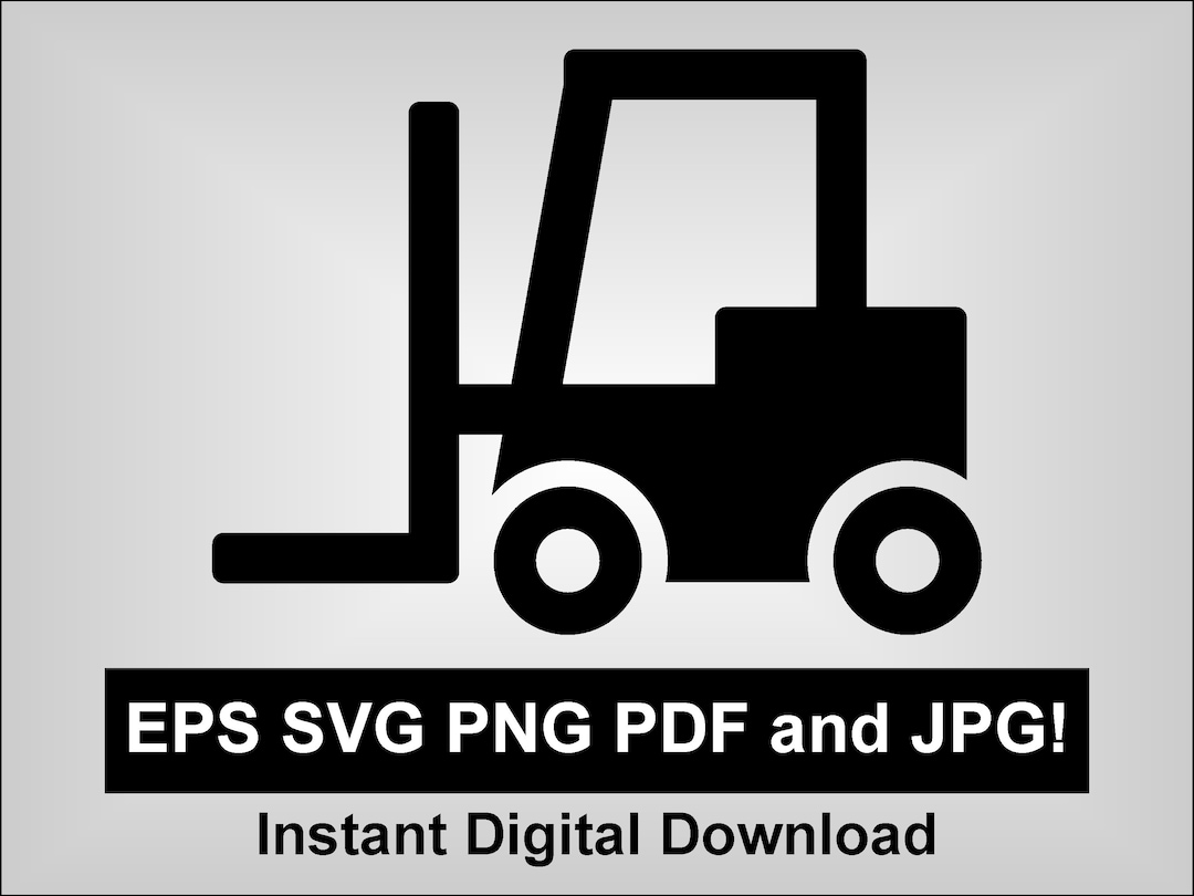 Forklift SVG - Industrial Forklift - Lift - Tow Motor - Cricut ...