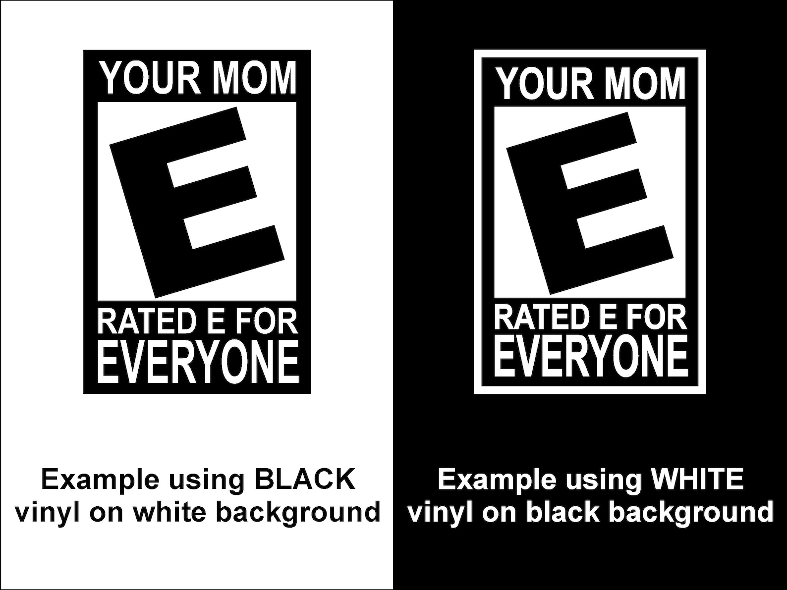 Your Mom Rated E for Everyone Svg Eps Png Pdf Jpg - Etsy