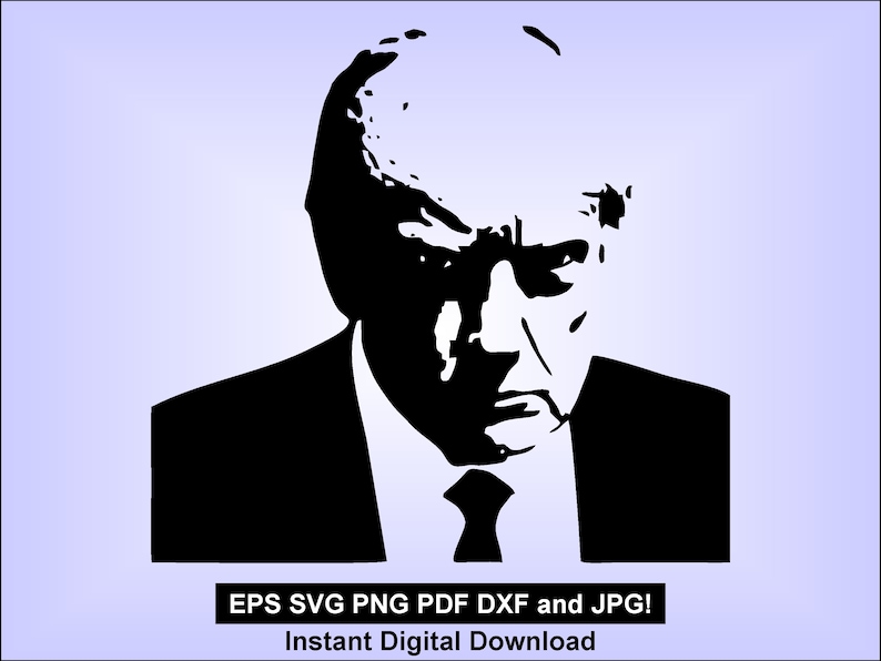 Trump Mugshot Svg Instant Download for Vinyl Cutter or - Etsy