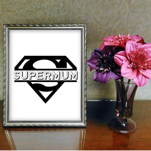 Super MUM - SVG Dxf Png PDF Eps Jpg - Instant Digital Download - Etsy