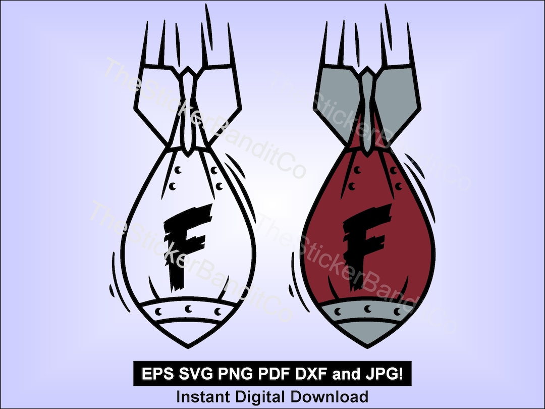 F Bomb SVG - for Vinyl Cutting and Sublimation - Fbomb Hardhat Tshirt ...