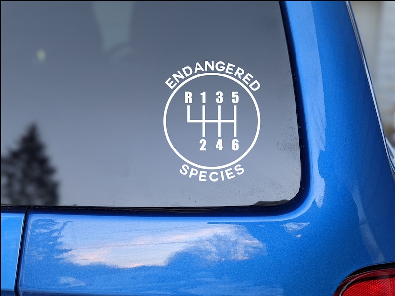 Endangered Species - Manual Stick Shift SVG PNG - Instant Digital ...