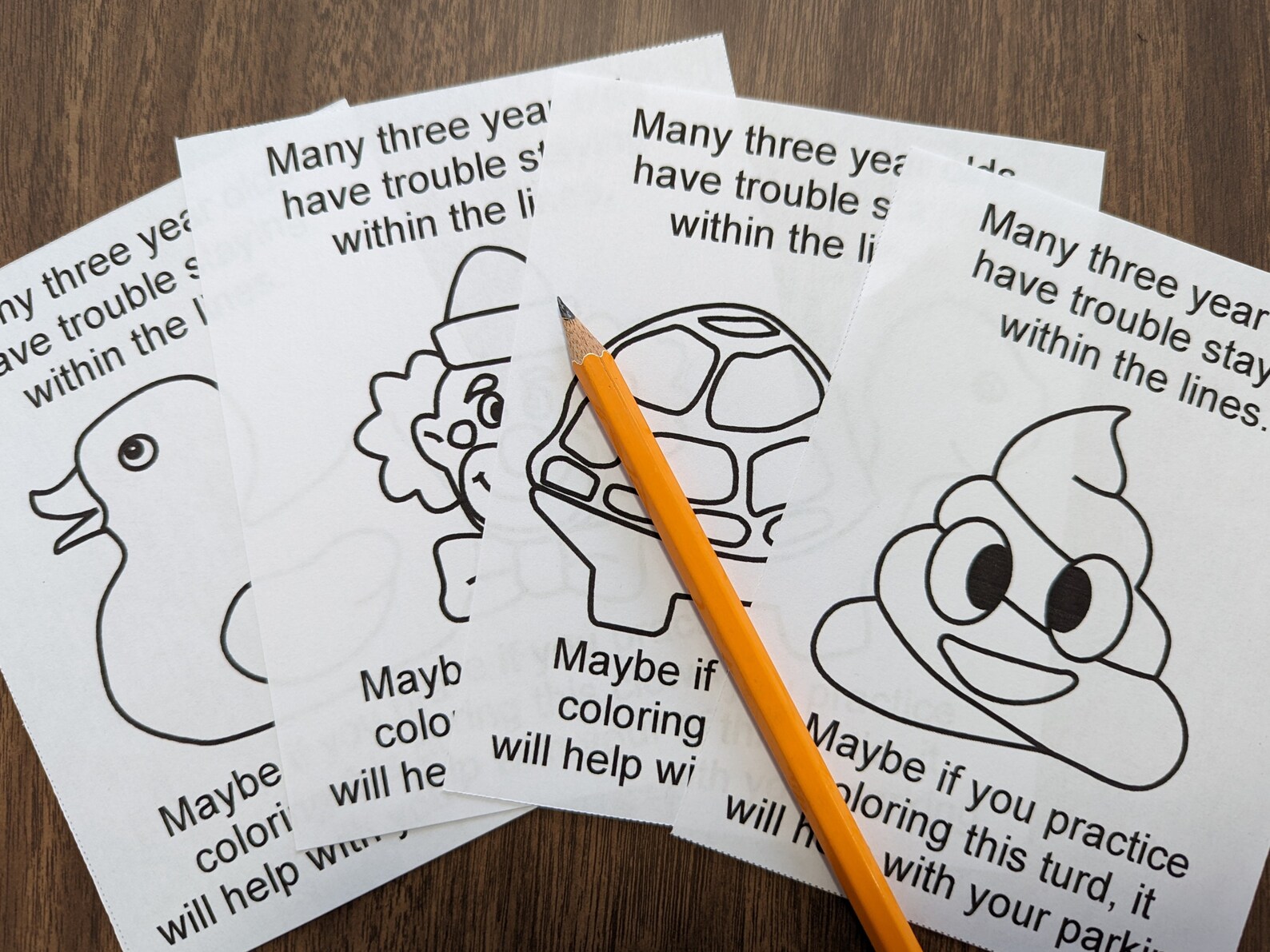 Printable BAD Parking Tickets Instant Download Coloring | Etsy