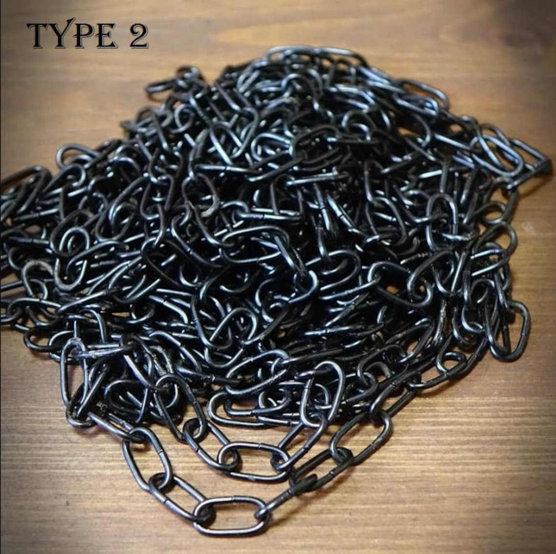 Primitive Rustic Iron Chain, Decor, Decorative Chain, Vintage Chain ...