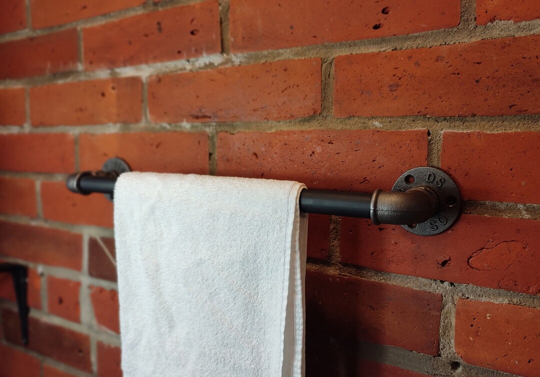 Industrial Towel Holder, Towel Rack, Towel Bar, Industrial Decor ...