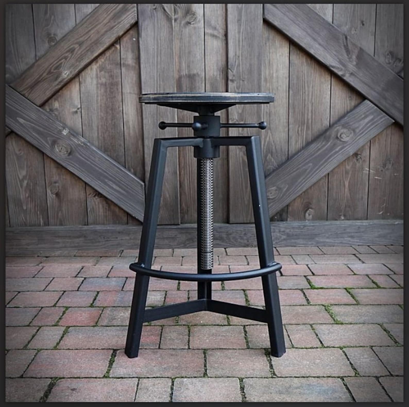 Industrial Steel Metal Bar Stool Chair, Leaving Room Loft Chair ...