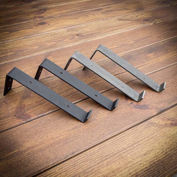 Cast Iron Shelf Brackets Curve Black - Etsy