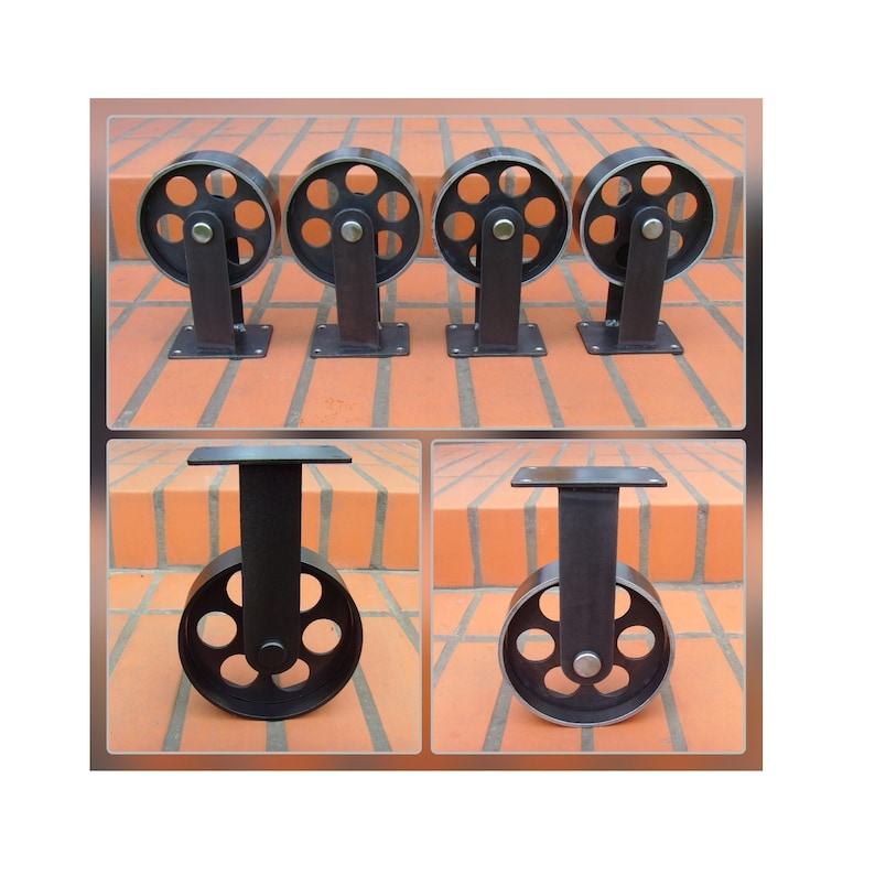 Industrial Furniture Metal Castors Wheel, Coffee Table Wheels, Raw ...