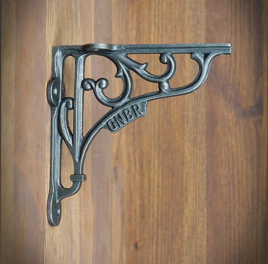 5in 6in 7.7in Cast Iron Shelf Bracket, Antique Shelf Support, 150mm ...