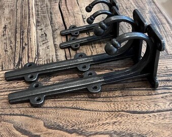 Cast Iron Shelf Bracket, Antique Iron Shelf Bracket, Rustic Cast Iron ...