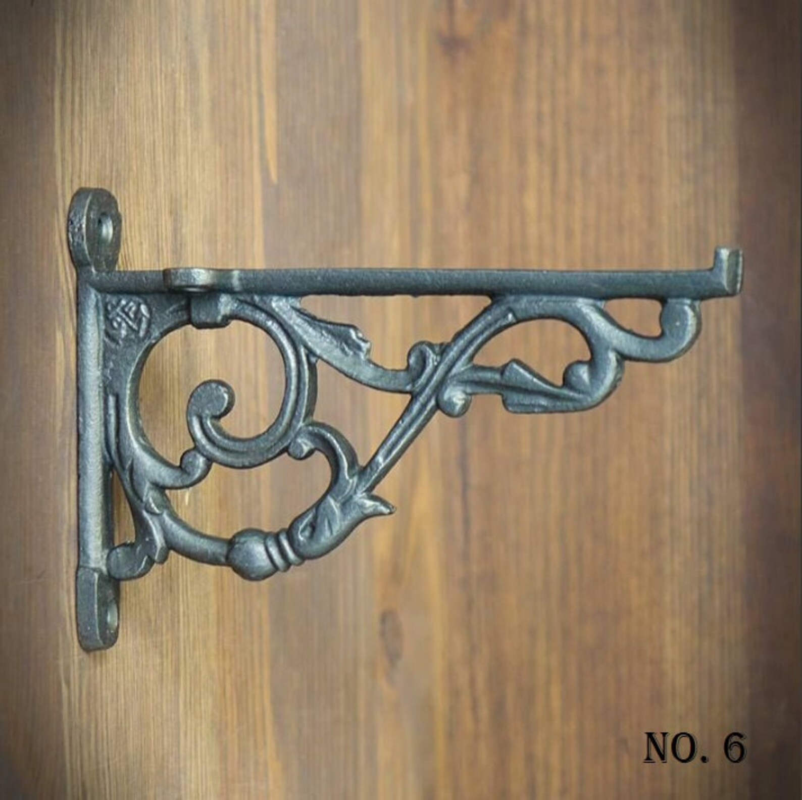 Cast Iron Shelf Bracket Antique Bookshelf Bracket Rustic - Etsy