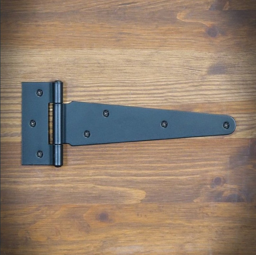 Hand Forged Barn Door Hinges Furniture Industrial Steel Wrought Rebar ...