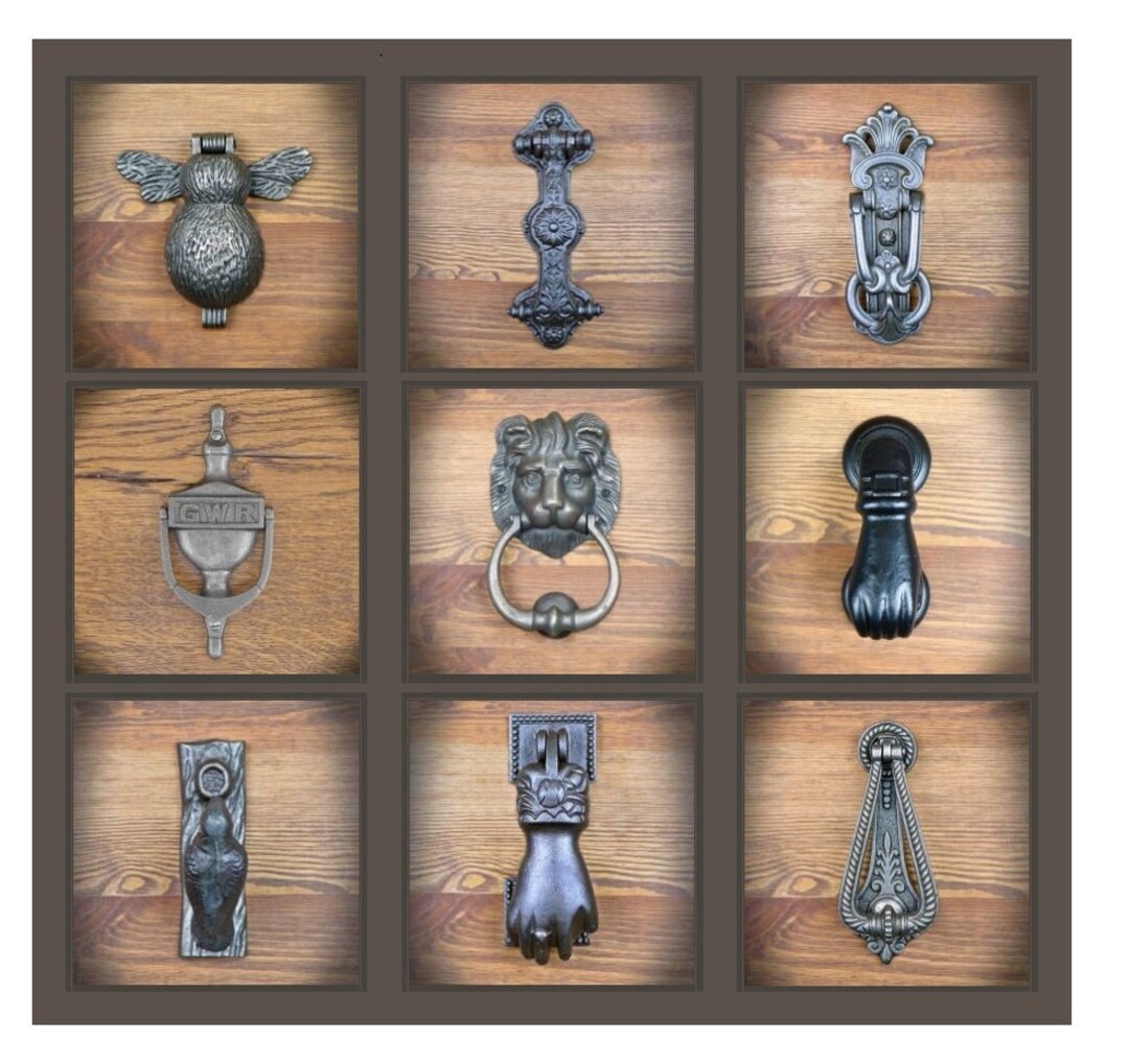 Cast Iron Rustic Door Knocker, Vintage Retro Knocker, Country Cottage ...