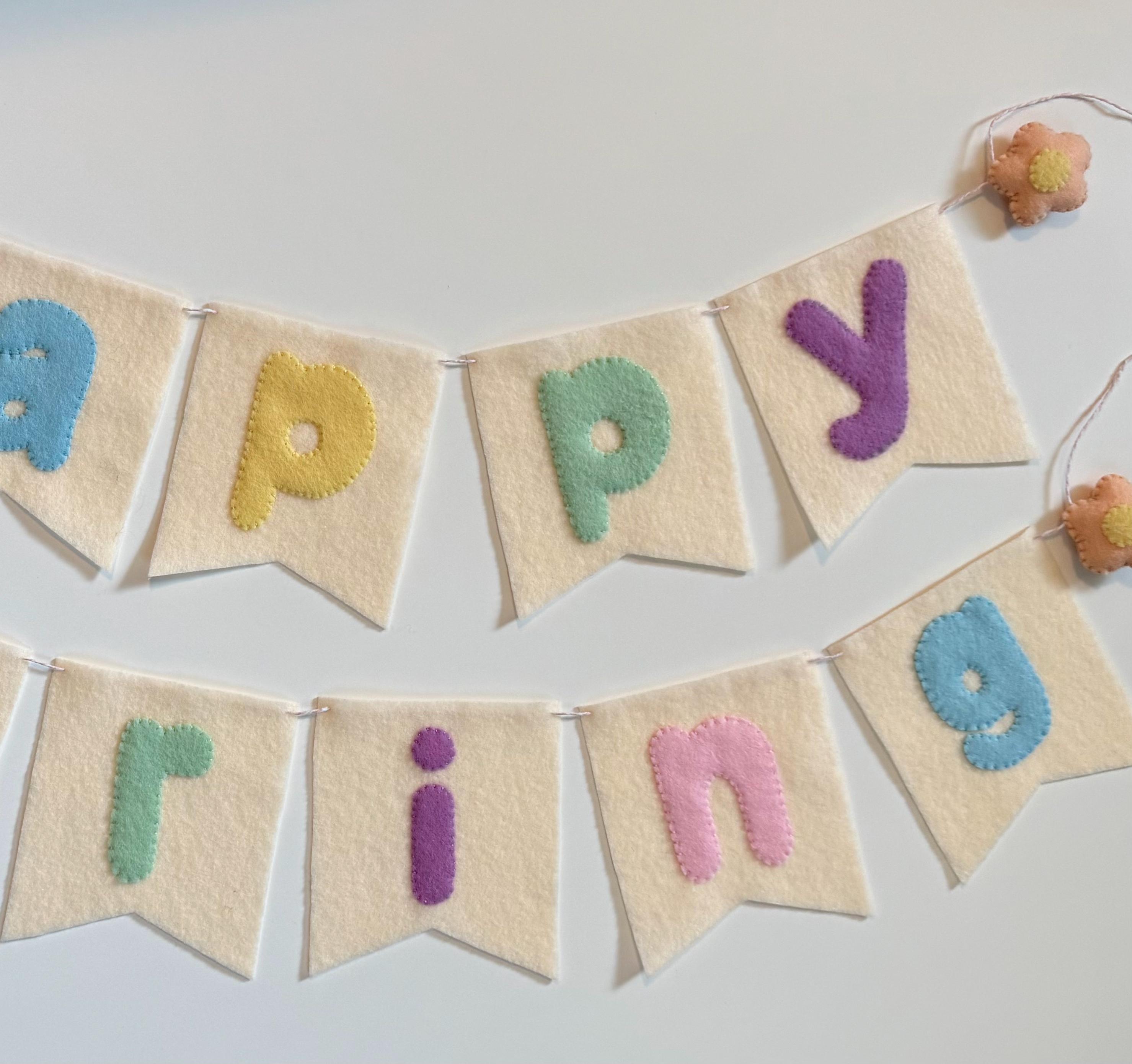 Felt Letters PDF Pattern for Bunting Banner Full Alphabet A–Z DIY ...