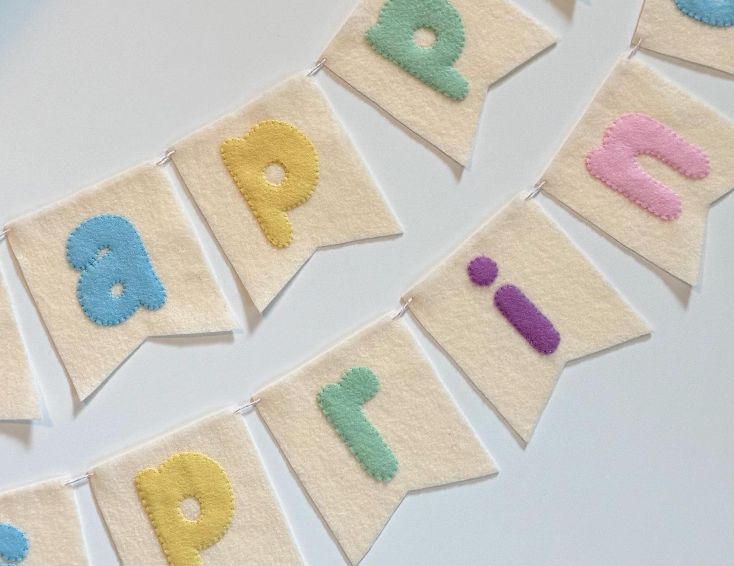 PDF Pattern for Banner With Lowercase Bubble Letters With Flowers ...