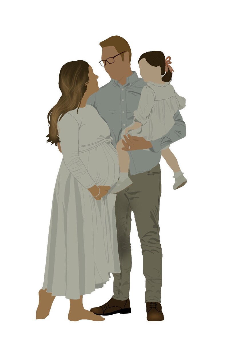 Custom Faceless Portrait - Etsy