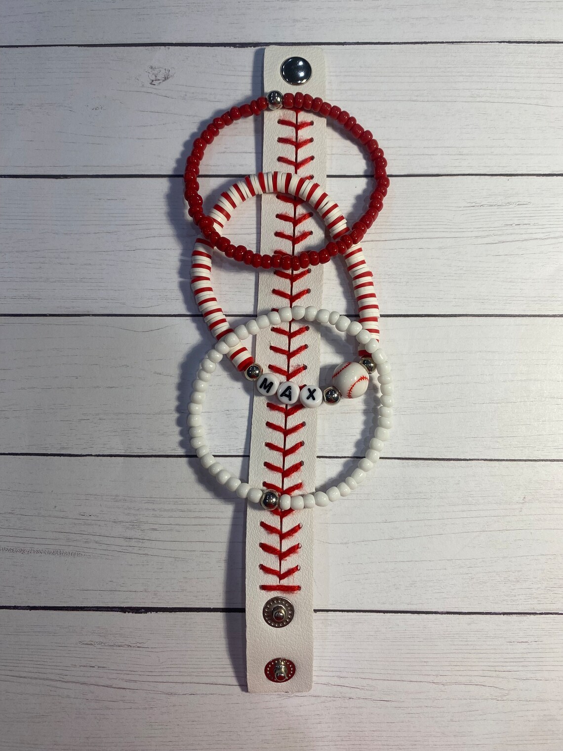 Baseball Bracelets Set of 4 - Etsy