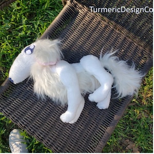 PDF Sewing Pattern - Borzoi Dog Plush - Russian Wolfhound Plushie ...