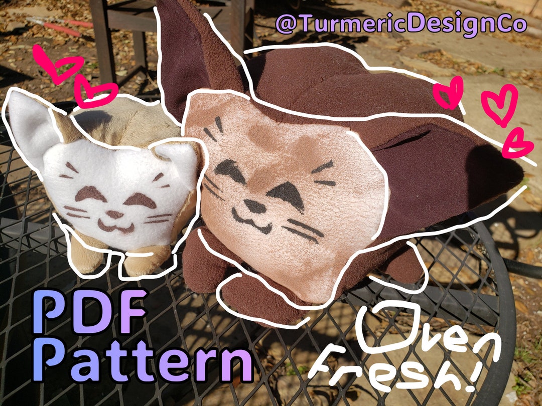 PDF Sewing Pattern - Toasty Cat Loaf Plush - Crafting Tutorial - How-to ...