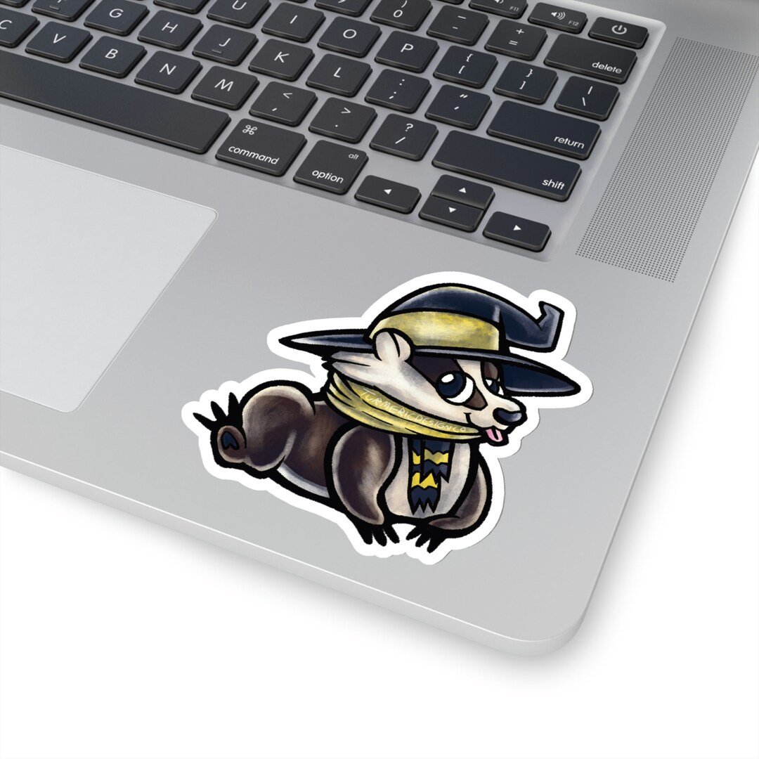 Wizard Badger Sticker | Magic School | Cute Witch Animal - Etsy