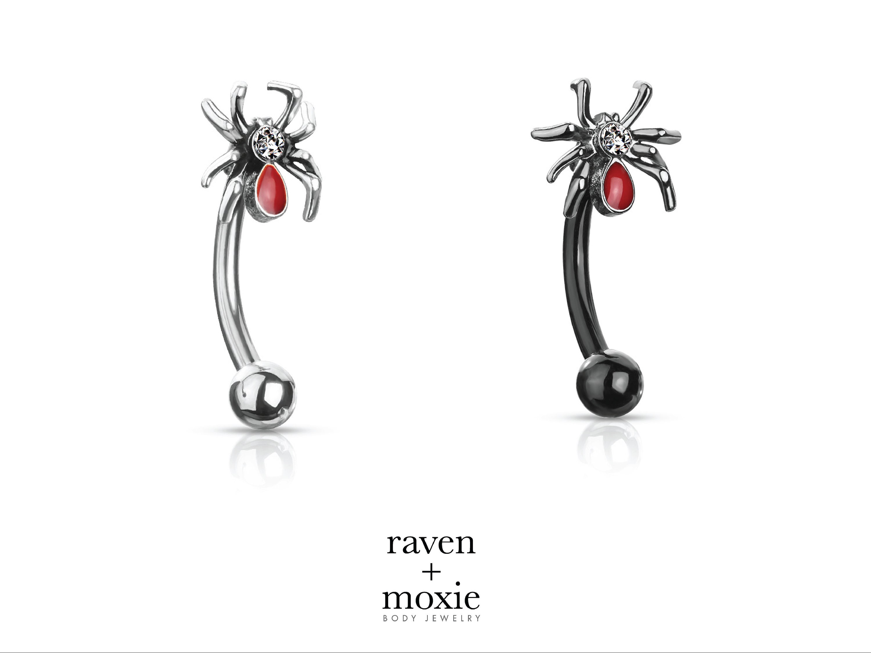 Spider Barbell for Eyebrow Daith Rook Tragus or Monroe - Etsy