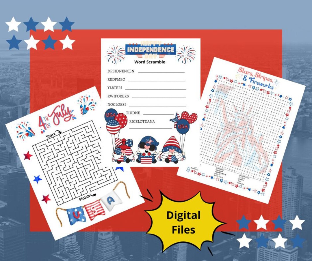 Fourth of July Kid Activities, Independence Day Worksheets, 4th of July ...