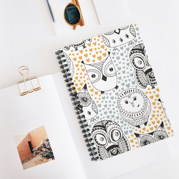 Owl Notebook - Etsy
