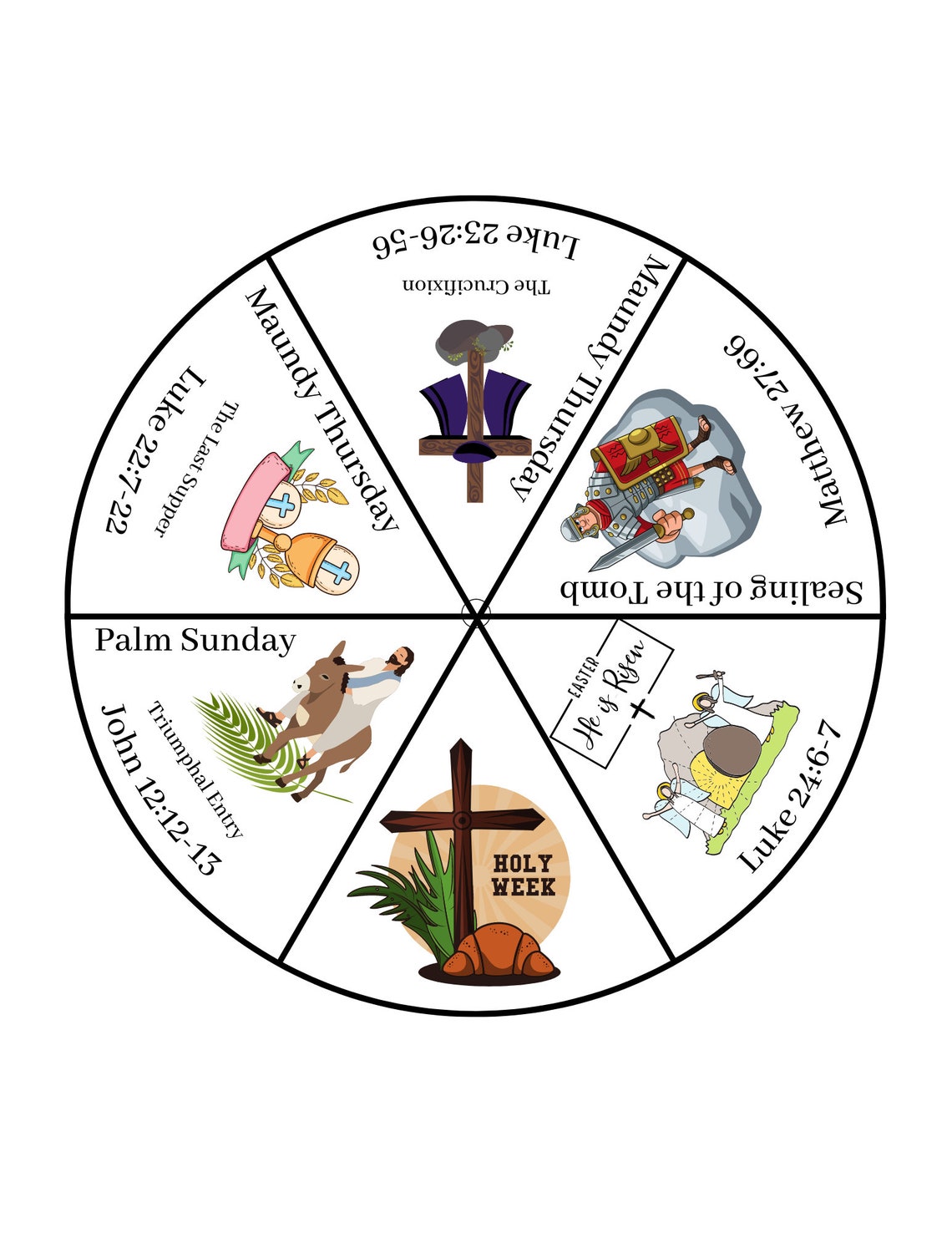 Holy Week Kids Printable Activities Easter Activities for - Etsy