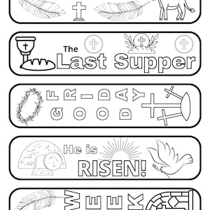 Holy Week Kids Printable Activities, Easter Activities for Kids ...