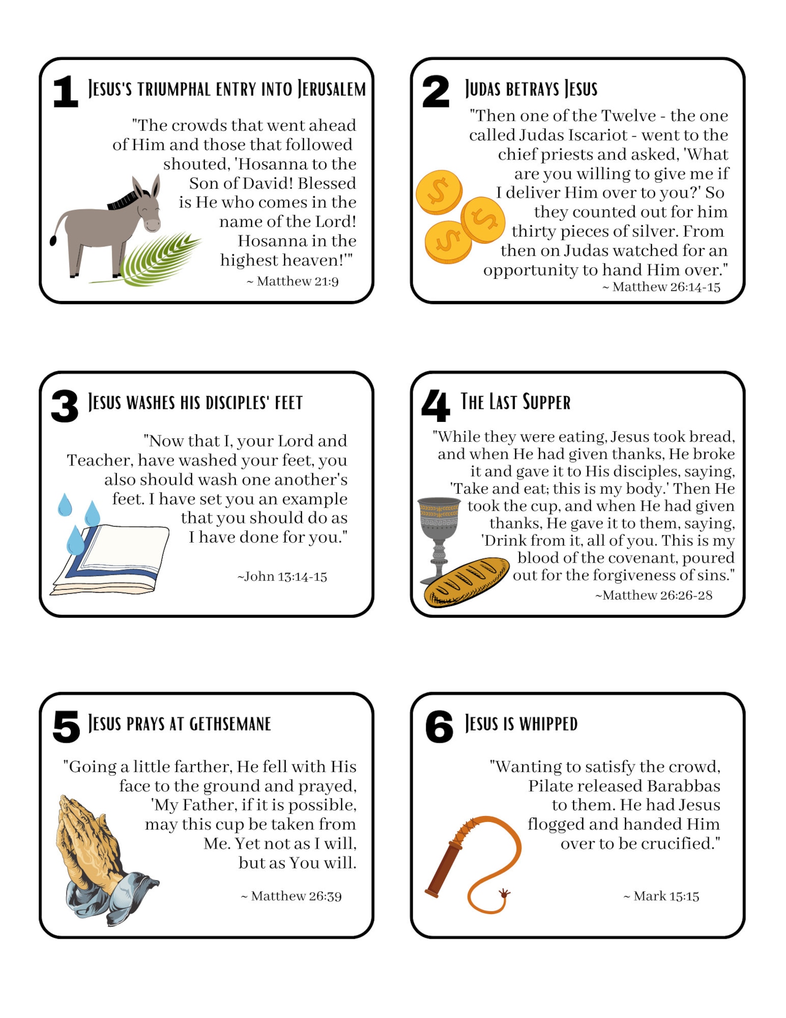 Resurrection Story Printable, Easter Eggs Resurrection Story Inserts ...