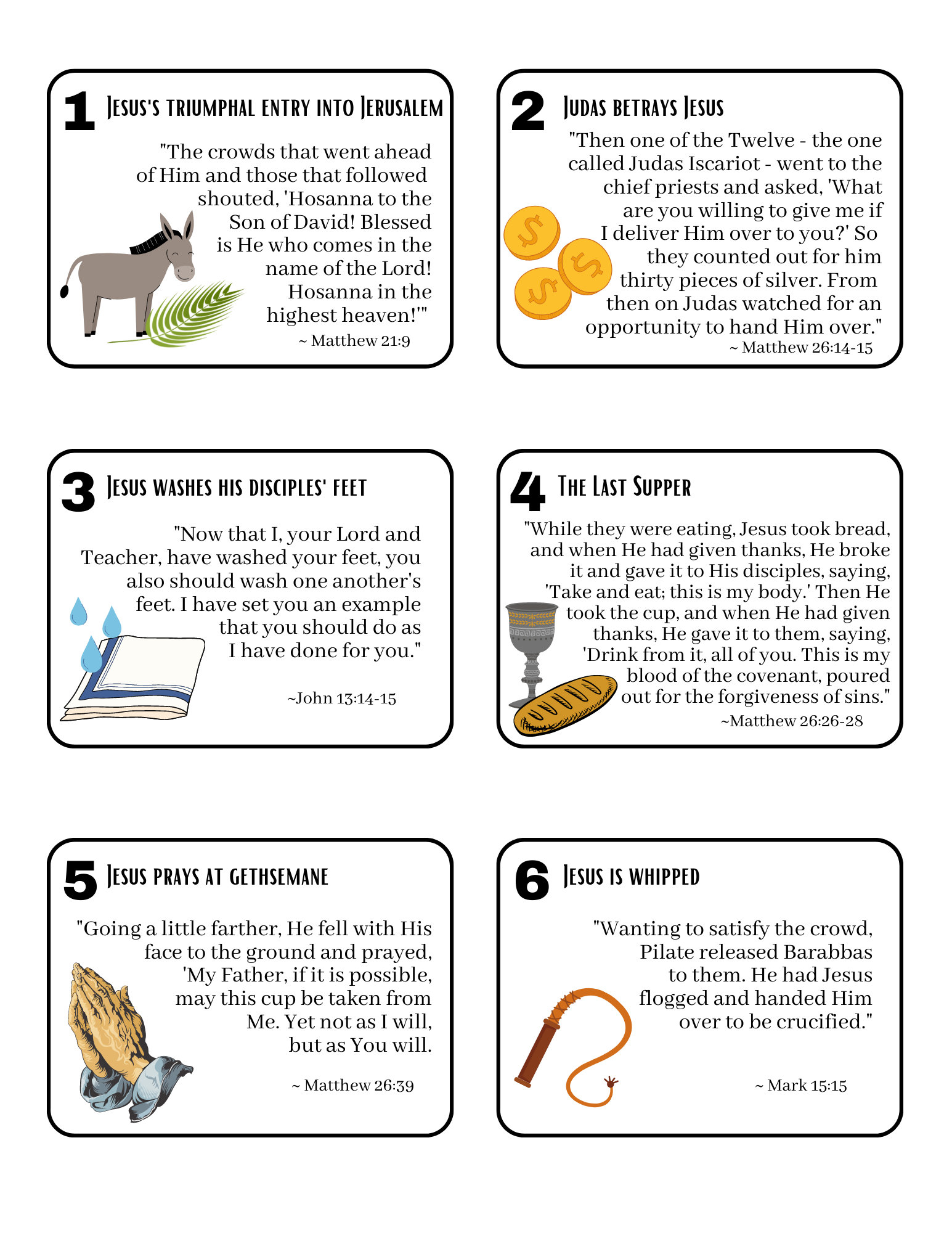 Resurrection Story Printable, Easter Eggs Resurrection Story Inserts ...