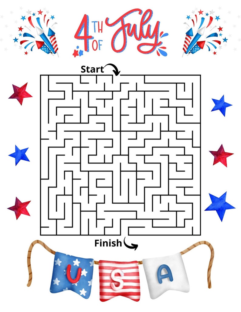 Fourth of July Kid Activities, Independence Day Worksheets, 4th of July ...