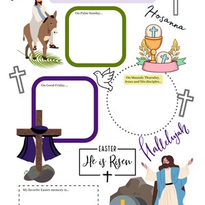 Holy Week Kids Printable Activities, Easter Activities for Kids ...