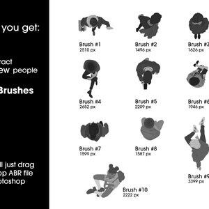 Photoshop Brush Set TOP VIEW PEOPLE - Etsy