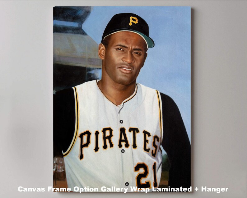 Roberto Clemente Pittsburgh Pirates MLB Baseball 1st First Base Art ...