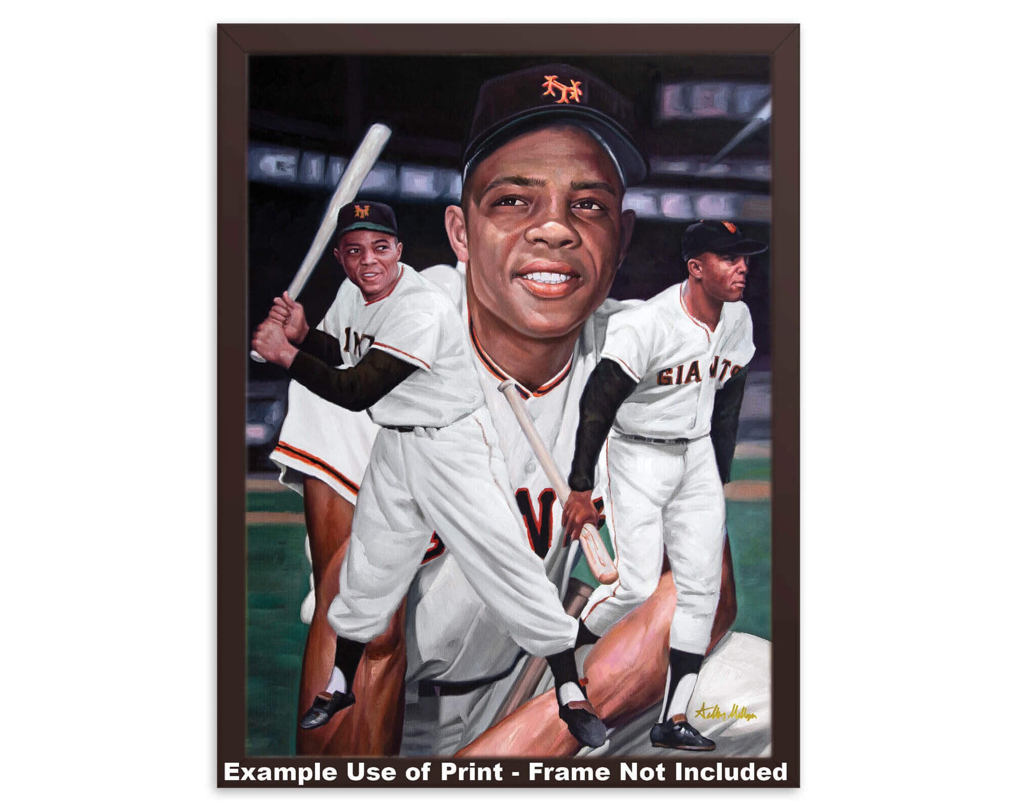 Willie Mays San Francisco Giants SF MLB Baseball Outfielder Art Print 1AM3 Choices 8x10-40x50 - Etsy